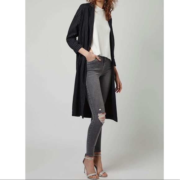 Topshop | Jeans | Topshop Moto Grey Jamie Hi Rise Ripped Skinny Jeans ...